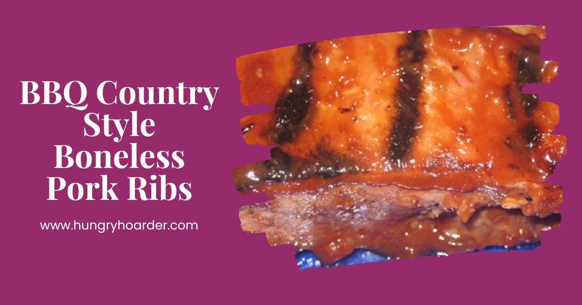 BBQ Country Style Boneless Pork Ribs Recipe - Hungry Hoarder
